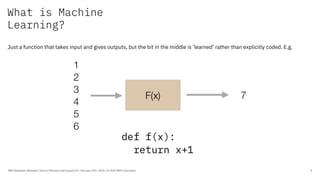 Intro to Machine Learning and AI | PPT