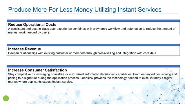 LoansPQ: A Loan Origination System by MeridianLink | PDF
