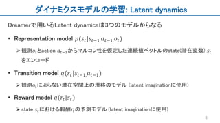 [DL輪読会]Dream to Control: Learning Behaviors by Latent Imagination | PPTX