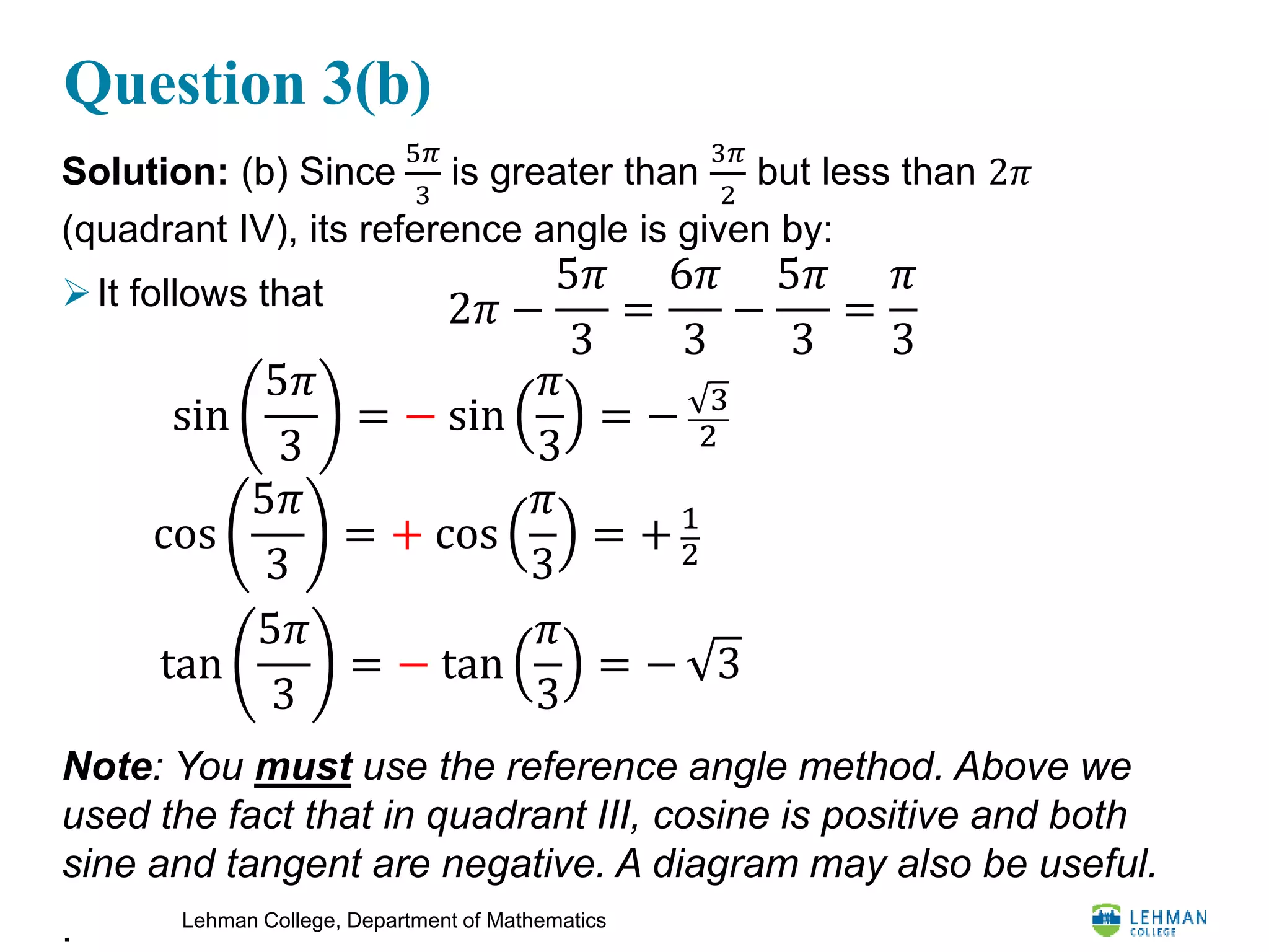 MAT-108 Trigonometry Midterm Review | PPT