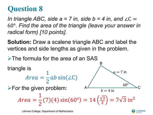 MAT-108 Trigonometry Midterm Review | PPT