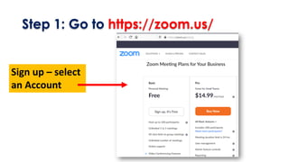 Conducting an Online Class using ZOOM | PDF
