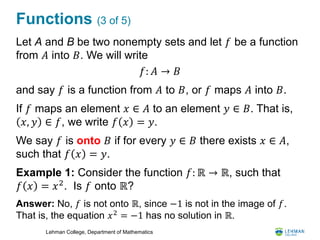 MAT-314 Relations and Functions | PPT