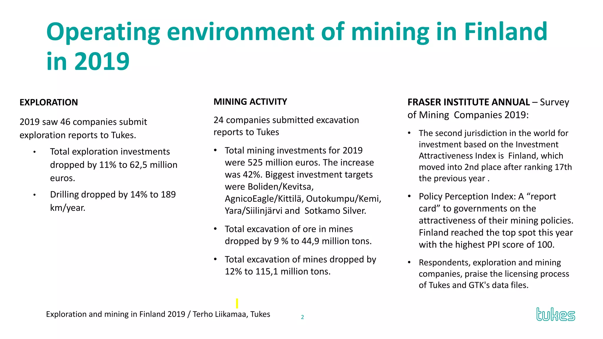 Mining in Finland 2019 | PPTX