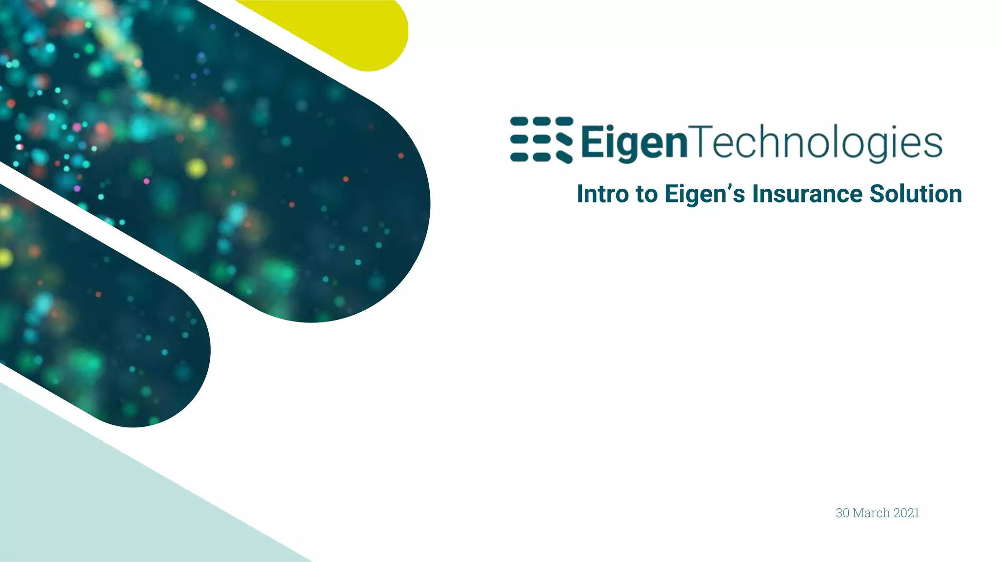 The Digital Innovation Award - Eigen Technologies | PPTX