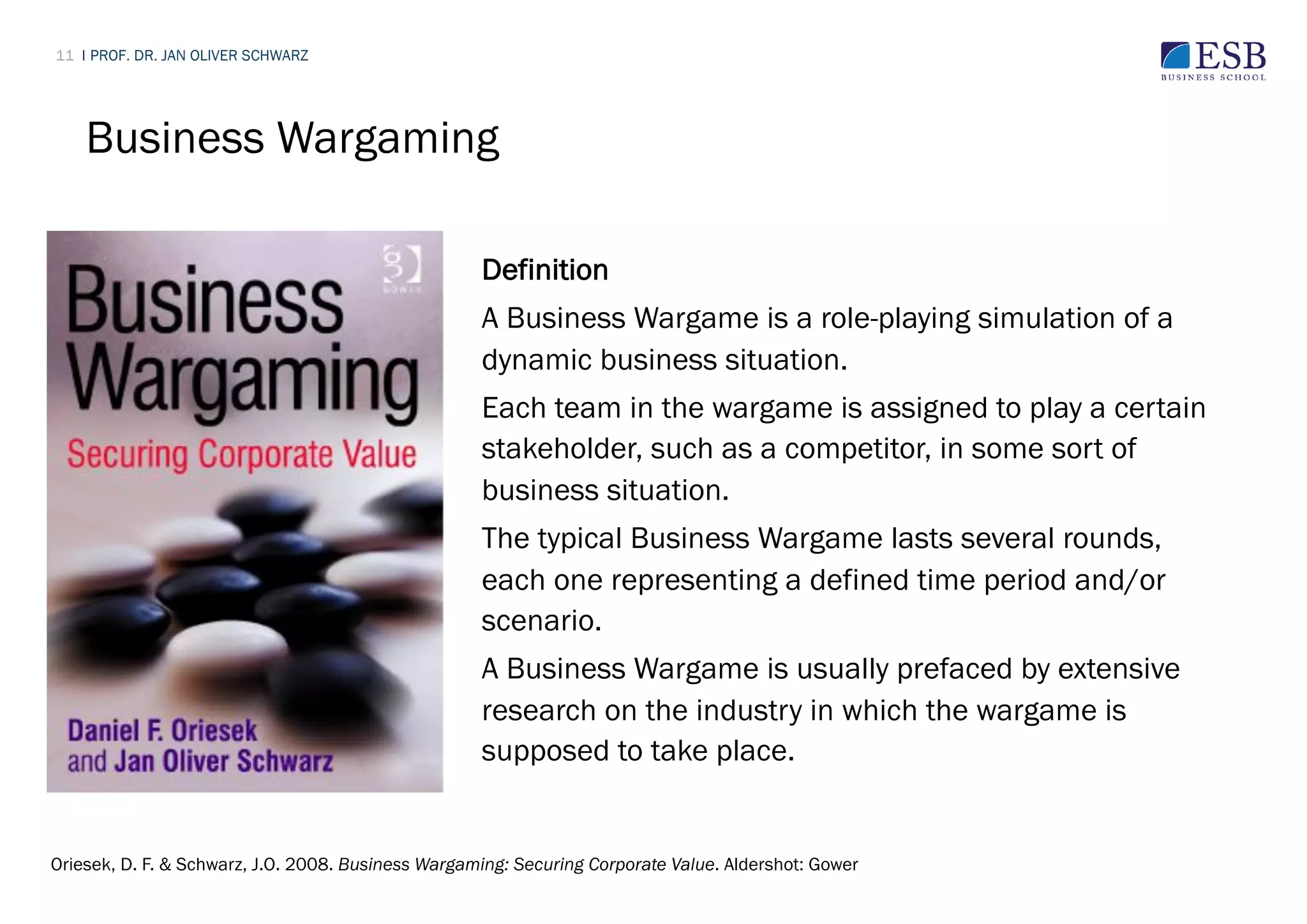 20200402 business wargaming esa | PDF