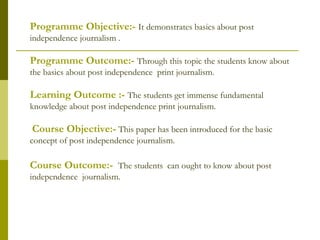 Press After Independence | PDF