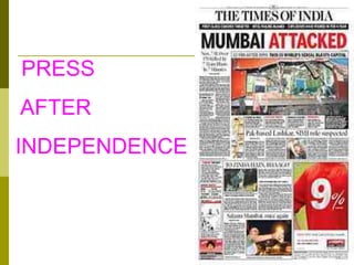 Press After Independence | PDF