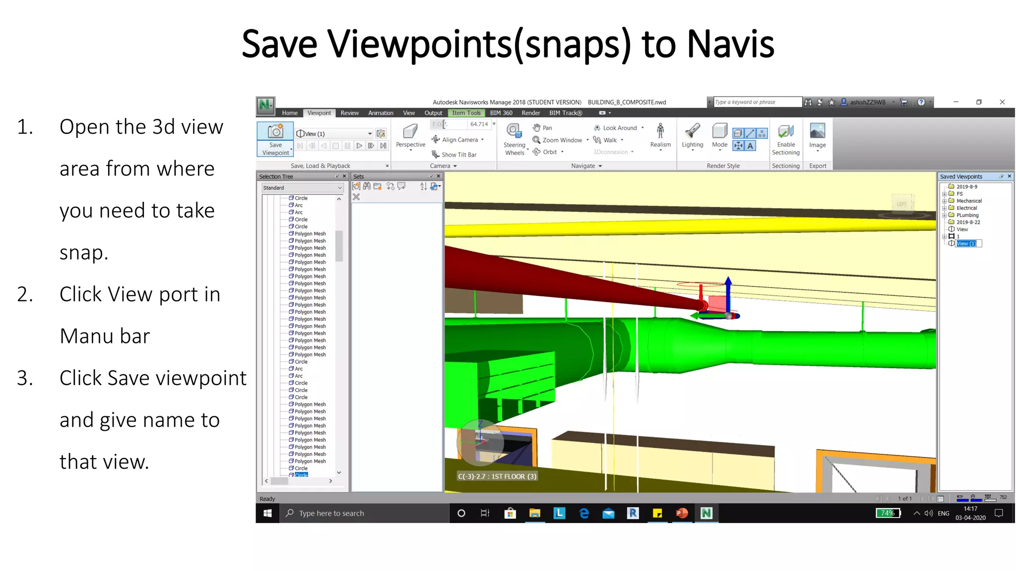 Basic of Navis works BIM application | PDF