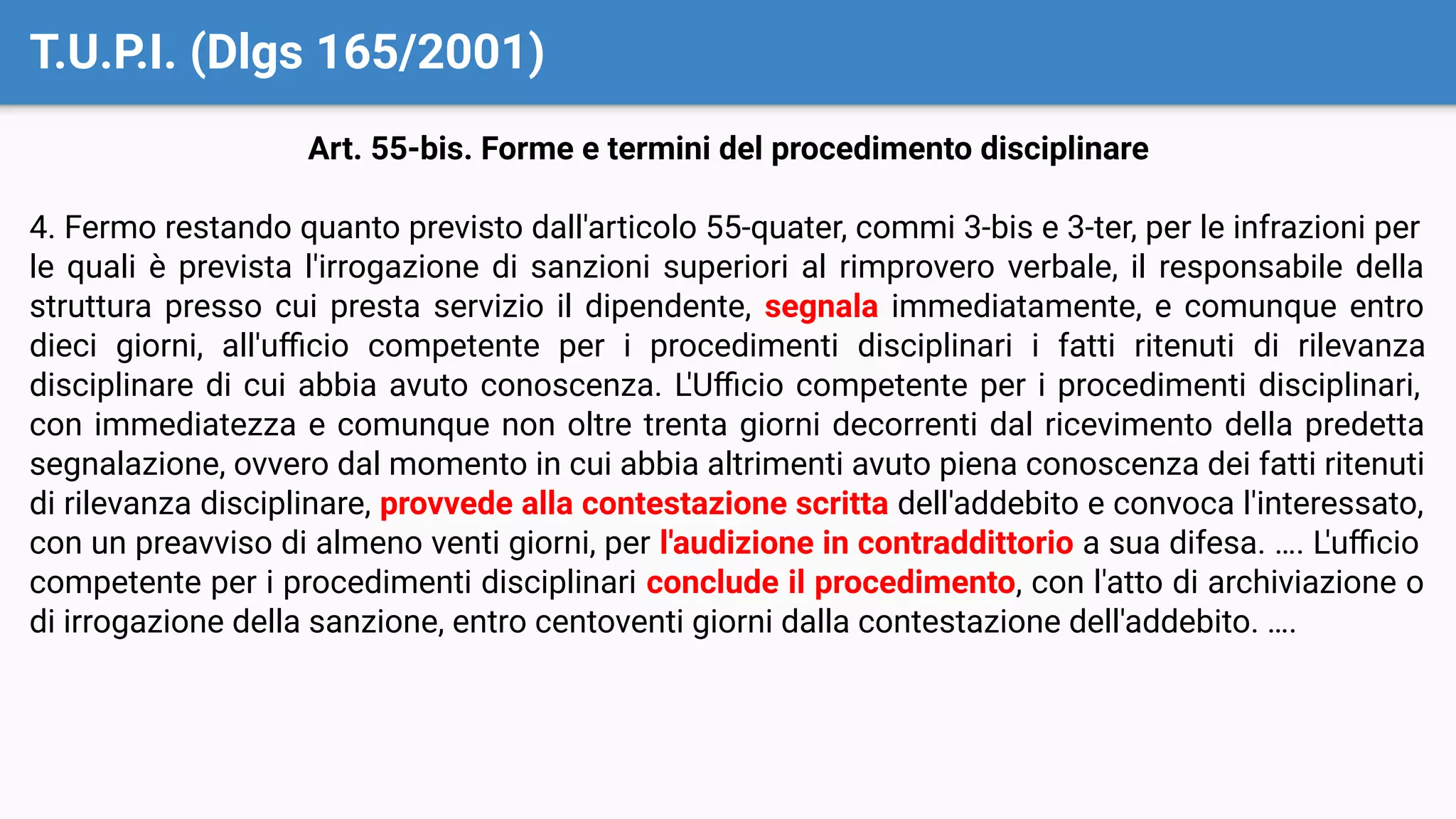 Lezione n. 05 - La disciplina del pubblico impiego: La normativa sul ...