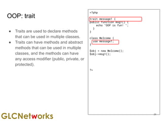 PHPID online Learning #6 Migration from procedural to OOP | PPT