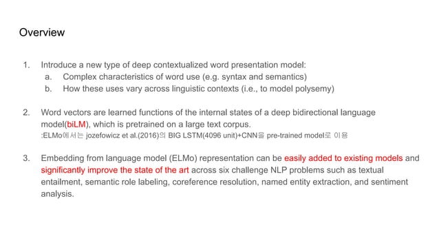 Review Deep Contextualized Word Representations Ppt