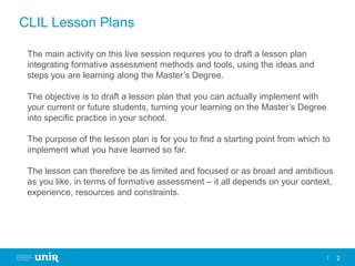 CLIL Lesson Plans | PPT