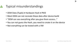Modern deployment with Autopilot and Azure AD | PPT