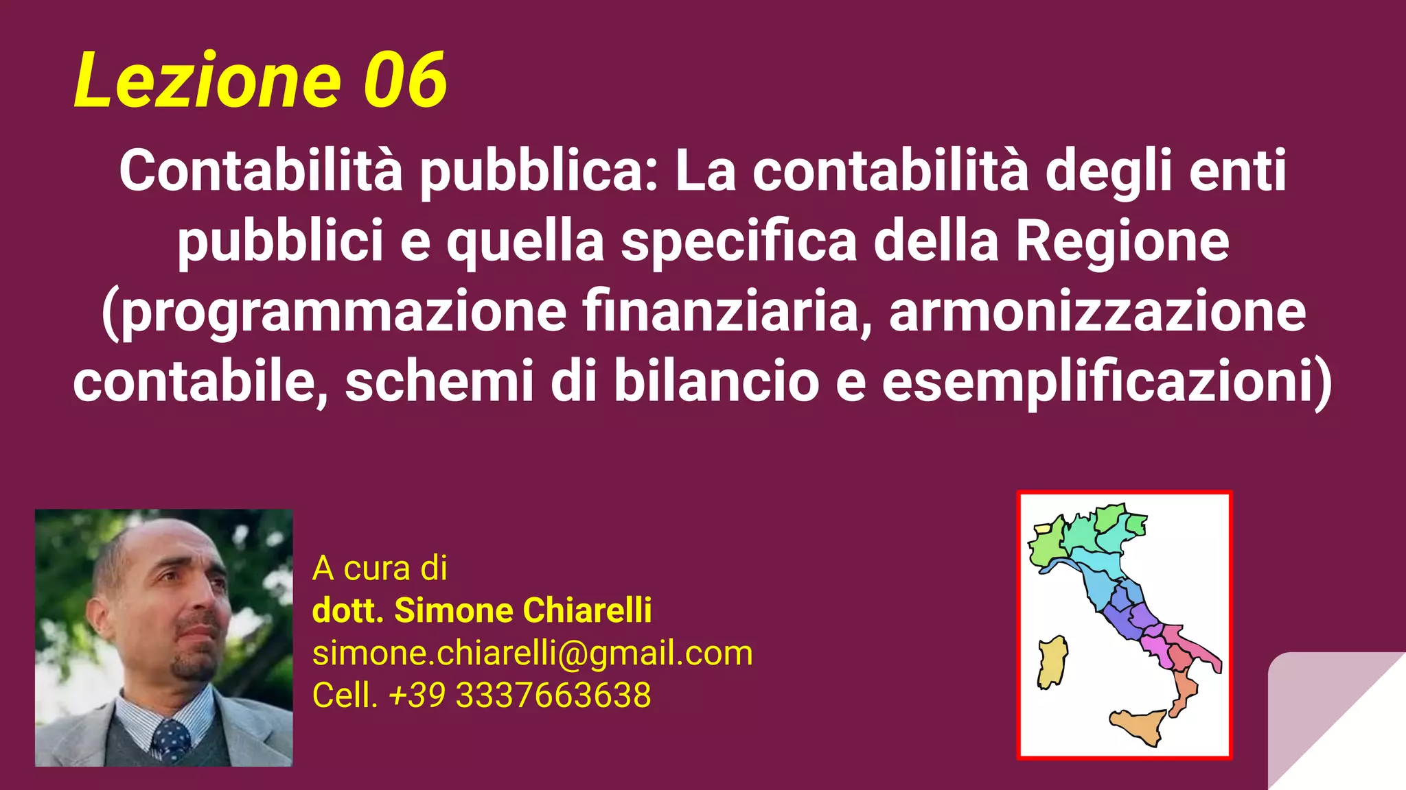 Lezione n. 06 - Contabilità pubblica (programmazione finanziaria ...