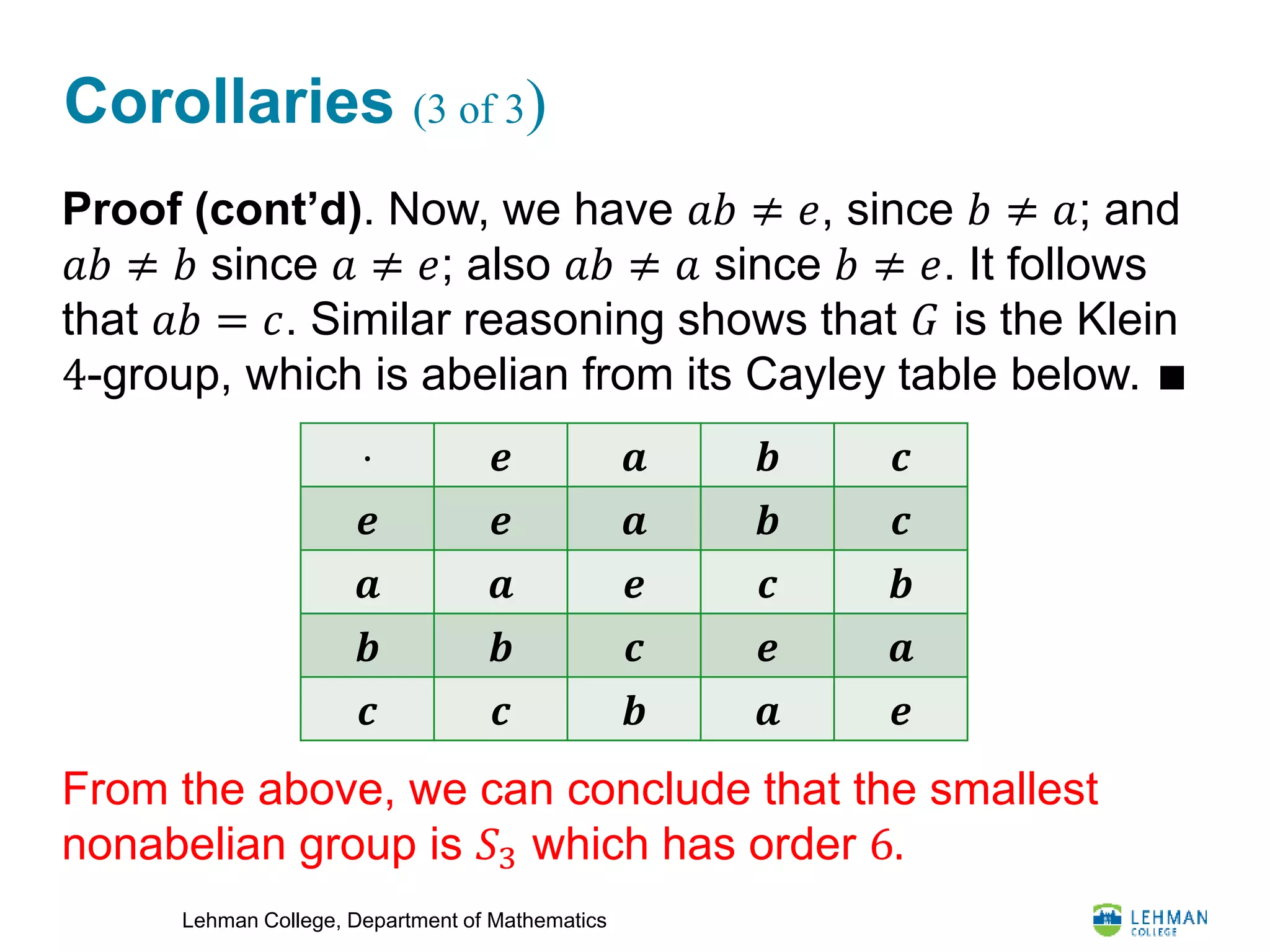 Section 10: Lagrange's Theorem | PPTX