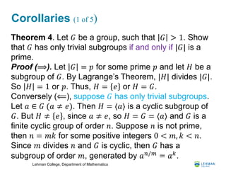 Section 10: Lagrange's Theorem | PPTX