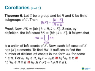 Section 10: Lagrange's Theorem | PPTX