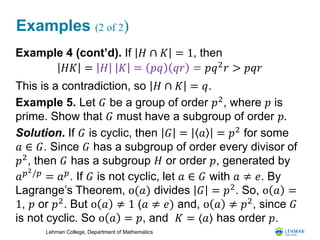 Section 10: Lagrange's Theorem | PPTX