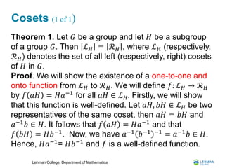 Section 10: Lagrange's Theorem | PPTX