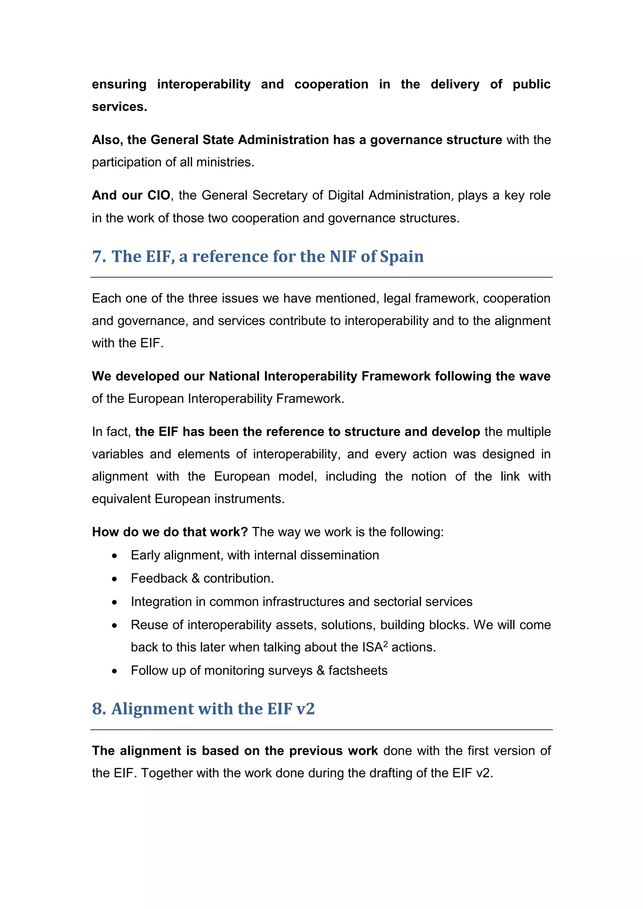 Implementation of the European Interoperability framework in Spain | PDF