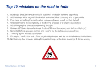 Road to 1mio B2B revenue | PPT