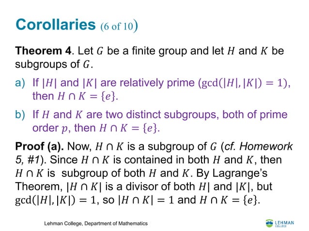 Section 11: Normal Subgroups | PPTX | Maps & Navigation