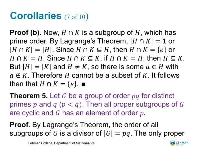 Section 11: Normal Subgroups | PPTX | Maps & Navigation