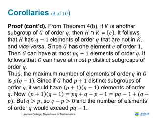 Section 11: Normal Subgroups | PPTX