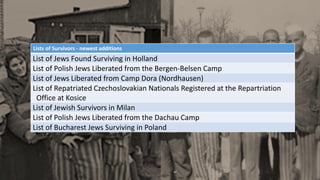 2020 04 igra release Holocaust Survivors 1945 | PPT