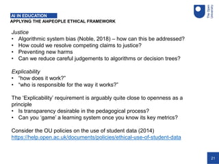 Artificial Intelligence in Education: Ethical Futures | PPTX