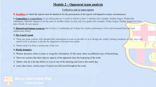 Opponent collective analysis.pptx | Soccer | Sports