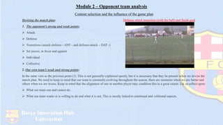 Opponent collective analysis.pptx | Soccer | Sports