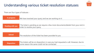 Item GV - Raise a support ticket and check its status | PPT