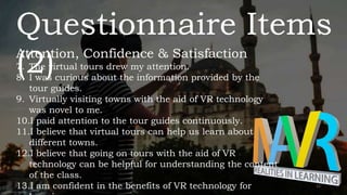 Virtual reality in tourism education: A case study | PPTX