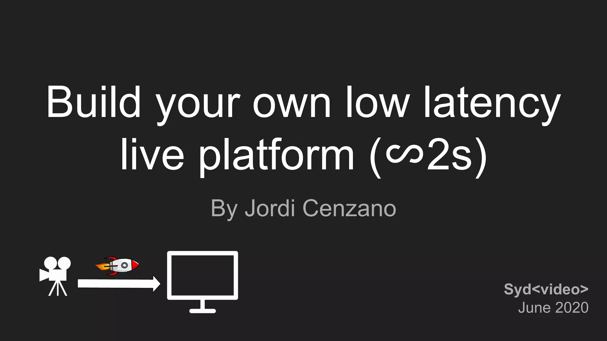 Build your own low latency live platform | PPT Build your own low latency live platform | PPT