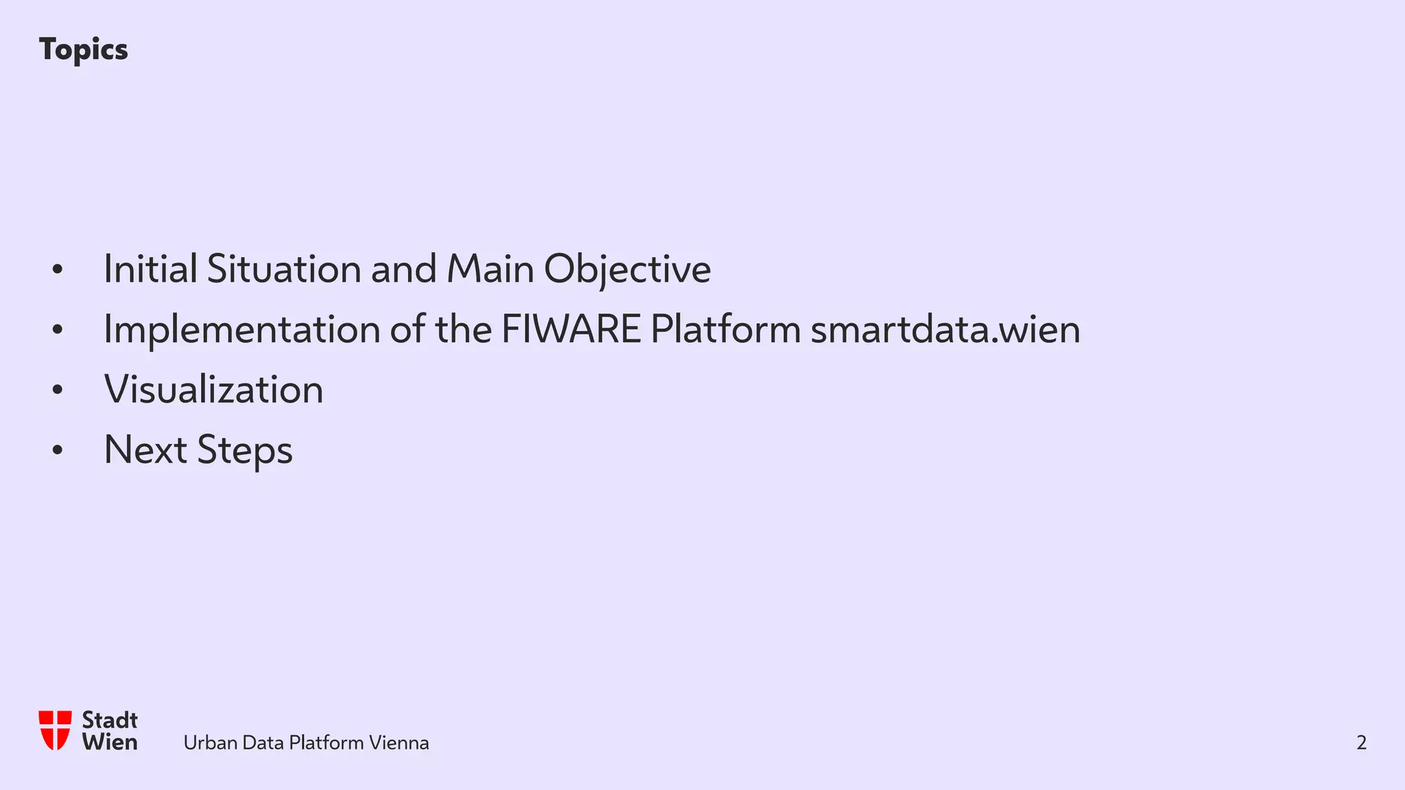 Urban Data Platform Vienna | PPT