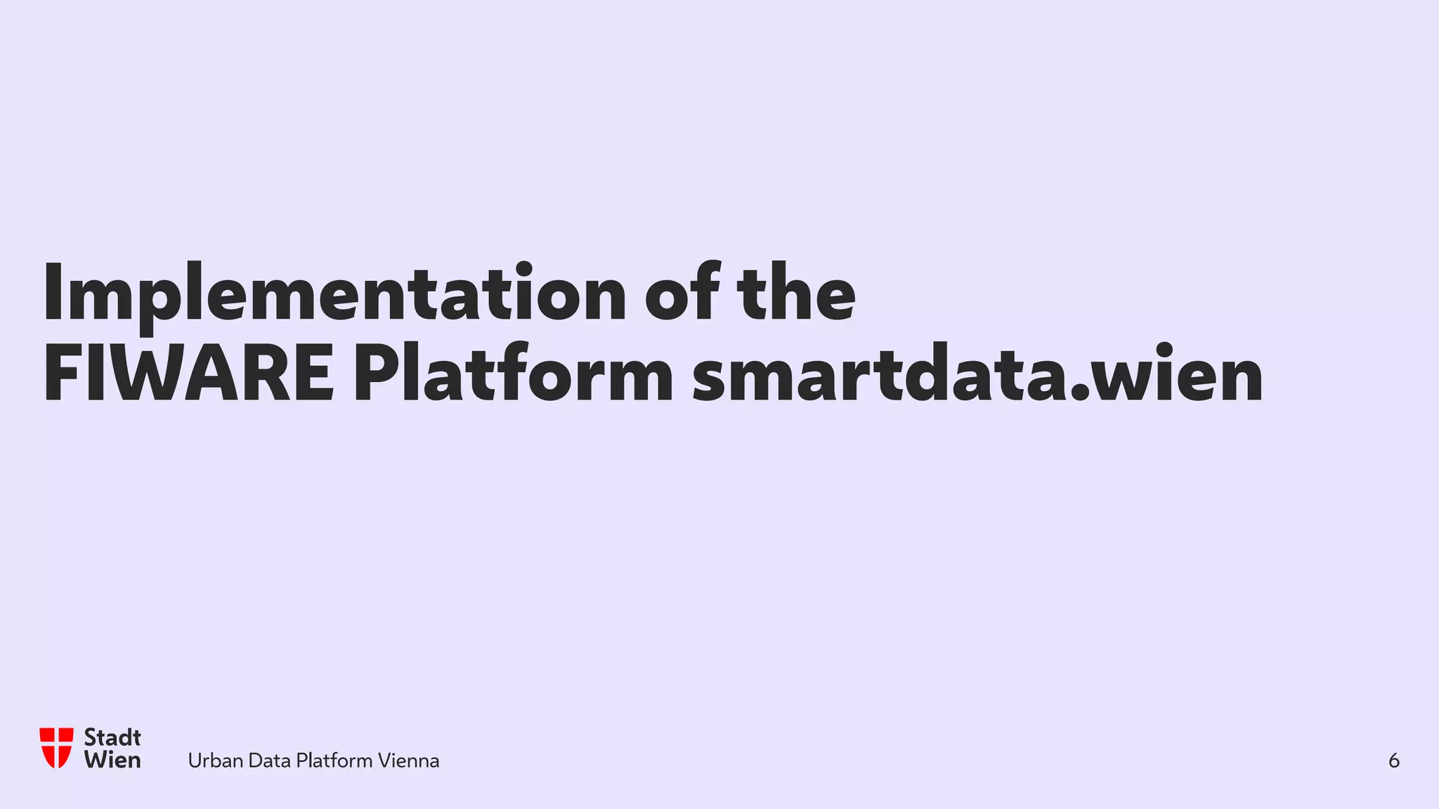 Urban Data Platform Vienna | PPT
