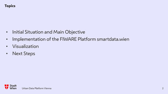 Urban Data Platform Vienna | PPT