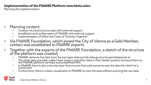 Urban Data Platform Vienna | PPT