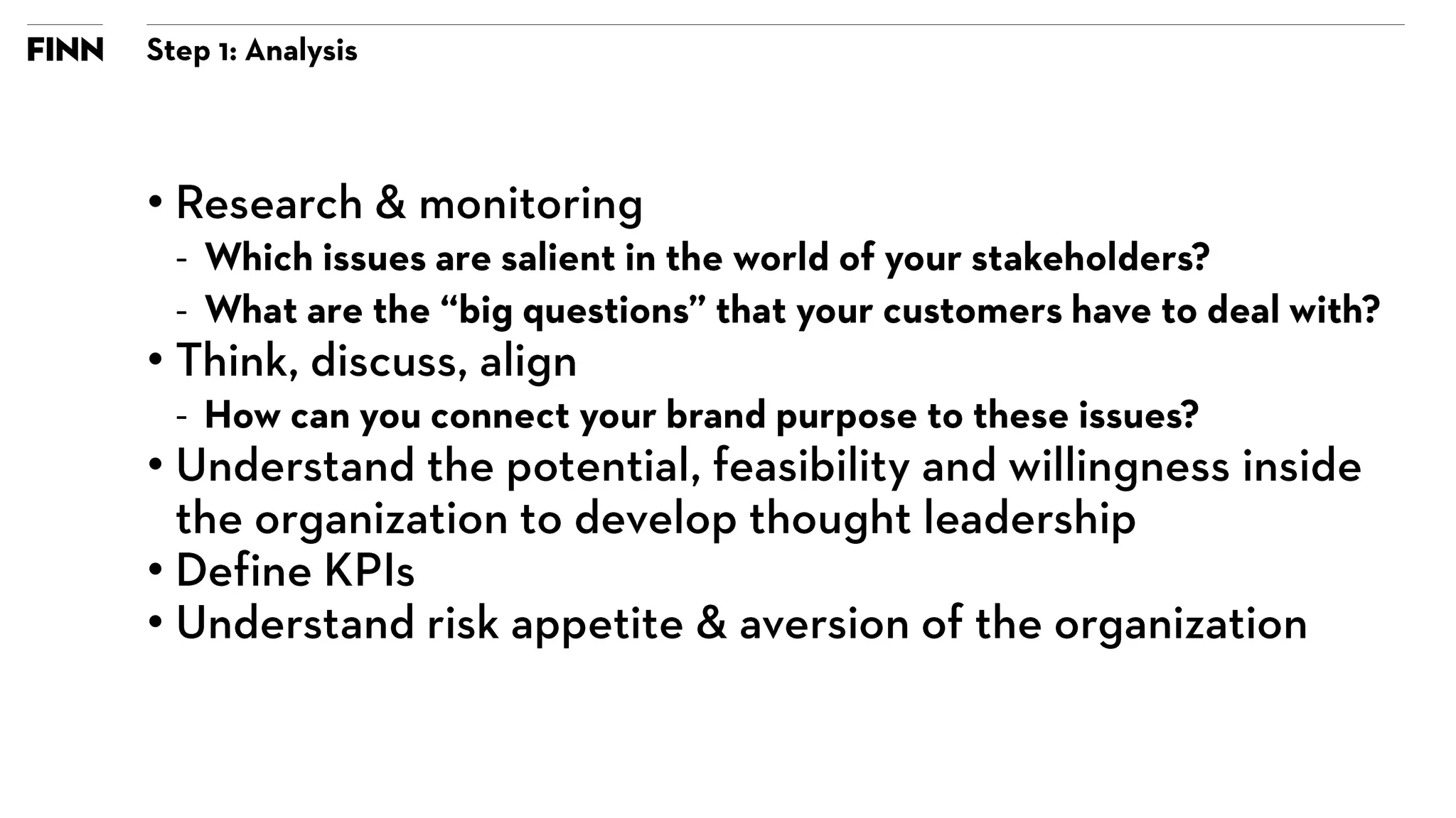 How to Build Thought Leadership - FINN - Raf Weverbergh | PPT