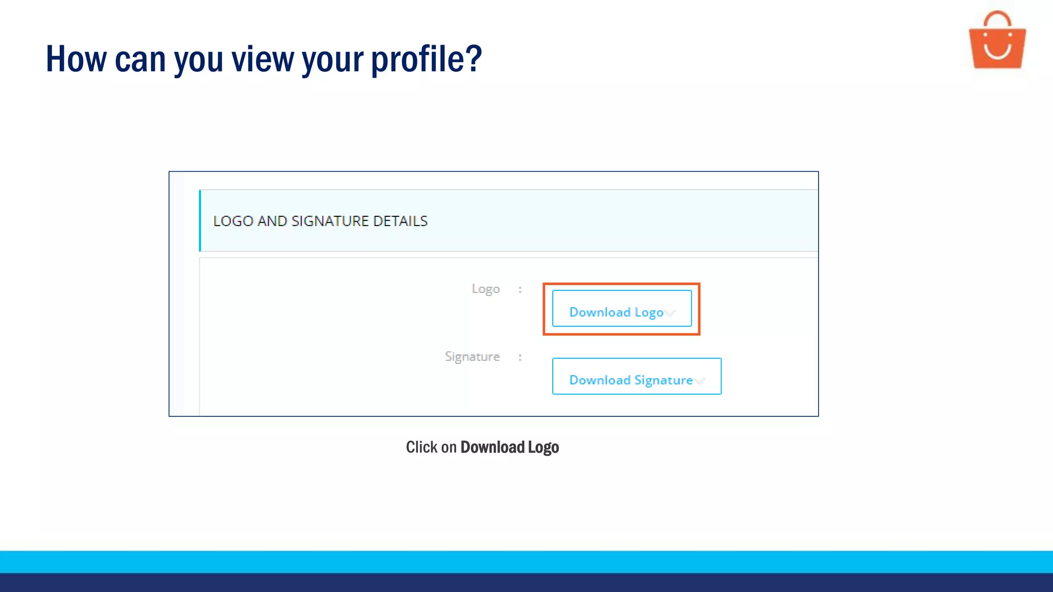 How to update profile details on seller panel | PPT