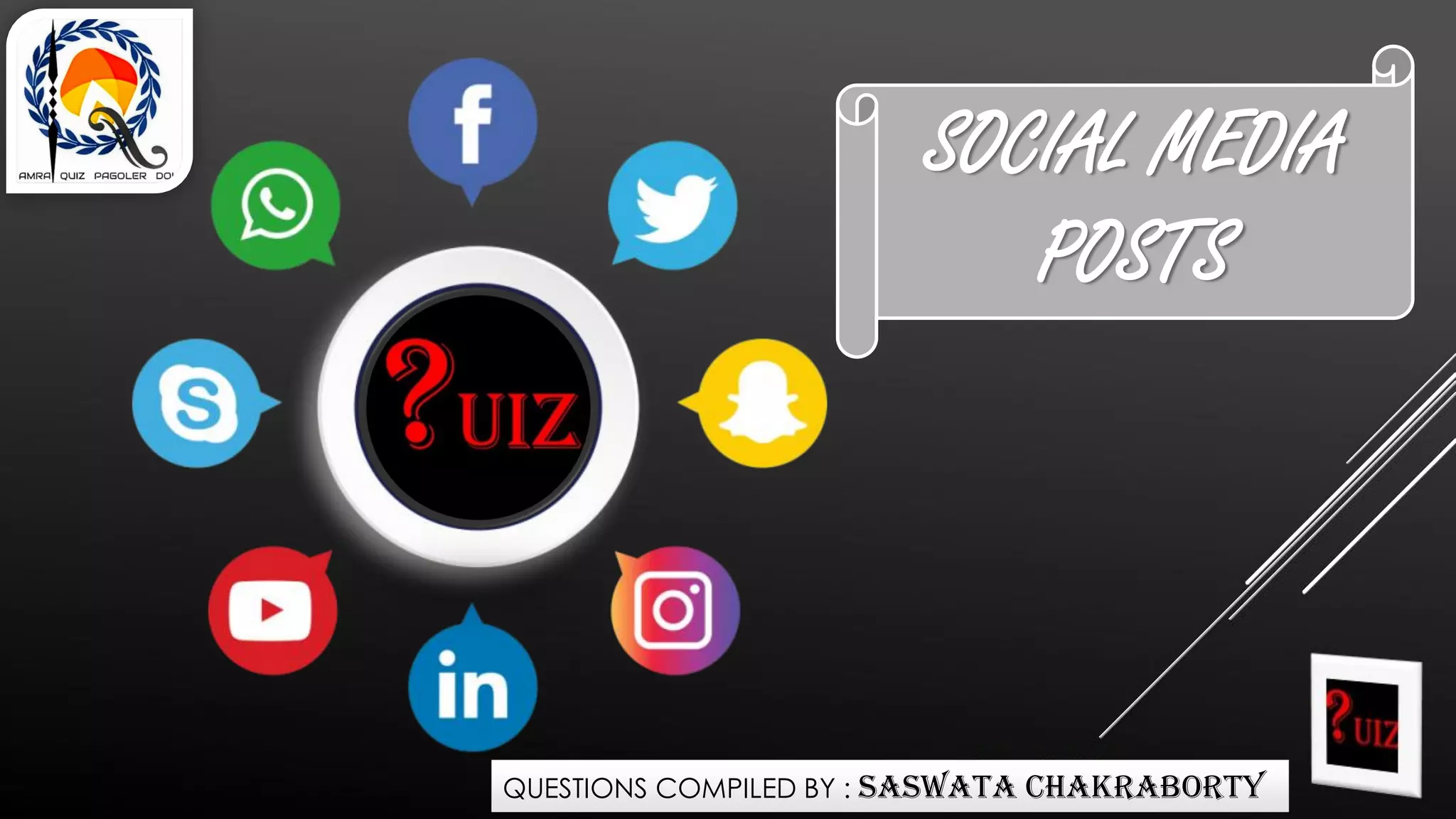 SOCIAL MEDIA POSTS QUIZ | PPT