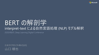 BERT の解剖学: interpret-text による自然言語処理 (NLP) モデル解釈 | PDF | Artificial ...