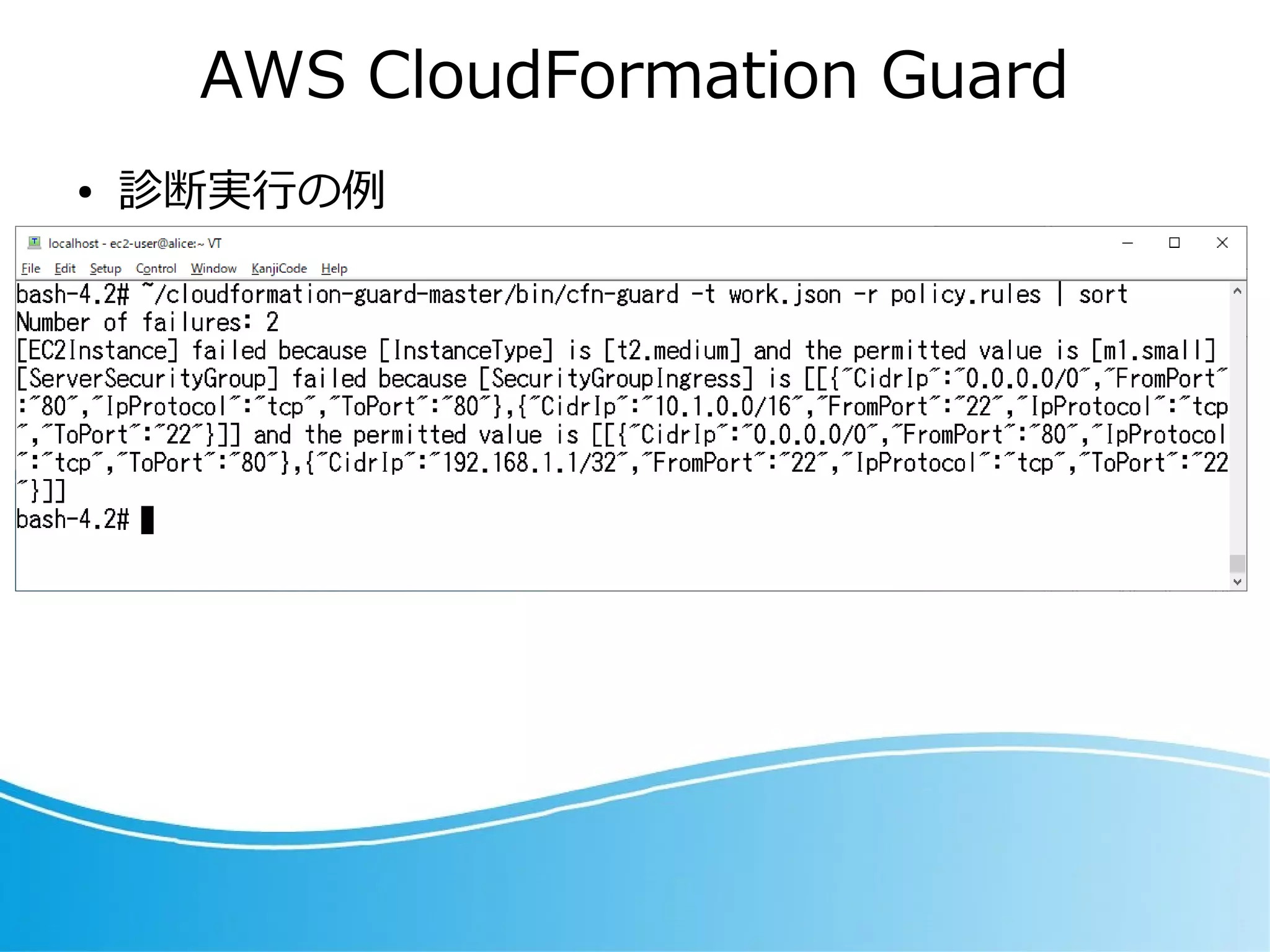 AWS CloudFormation Guardで遊んでみた | PPT