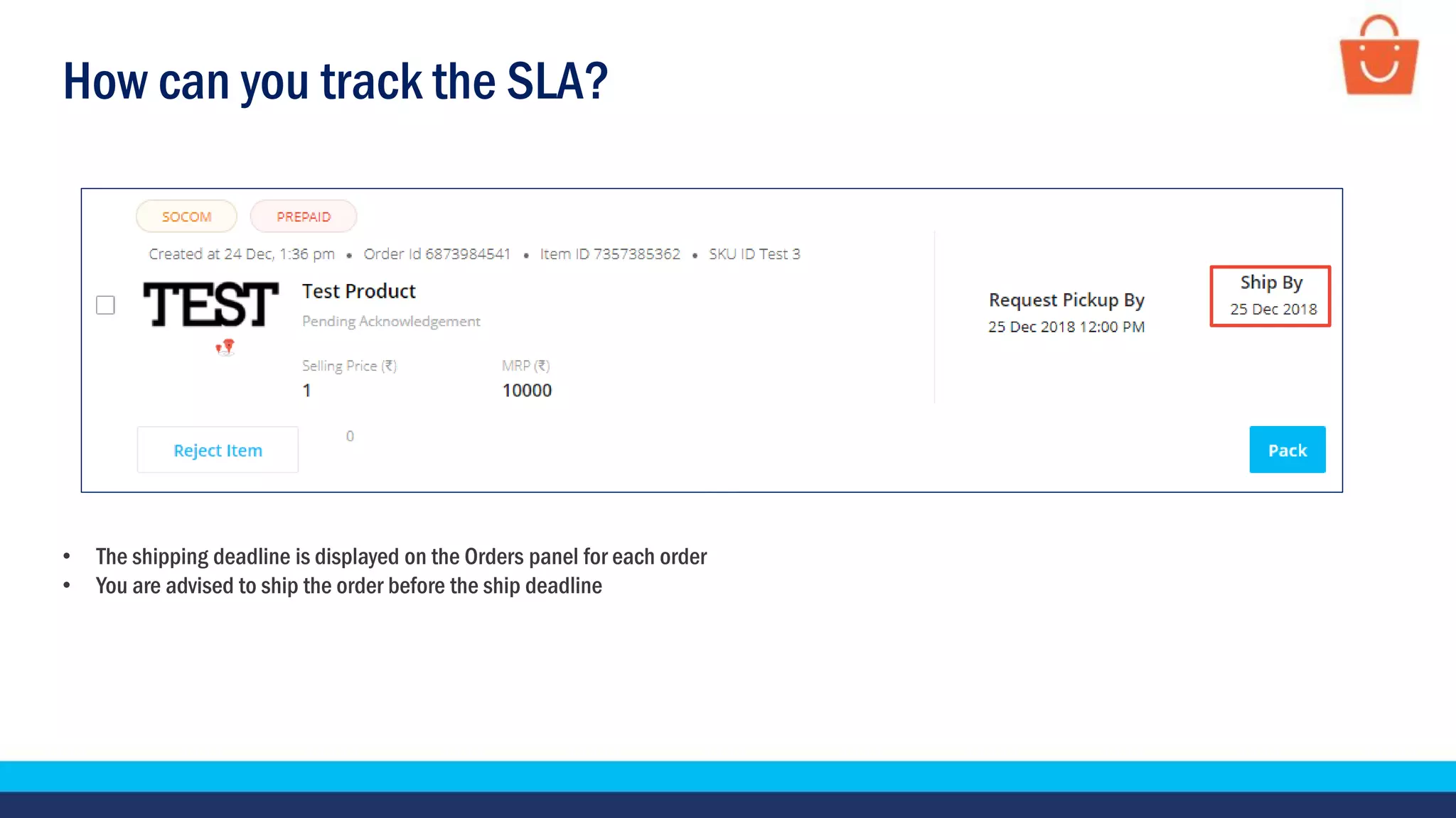 SCD - Orders overview | PDF