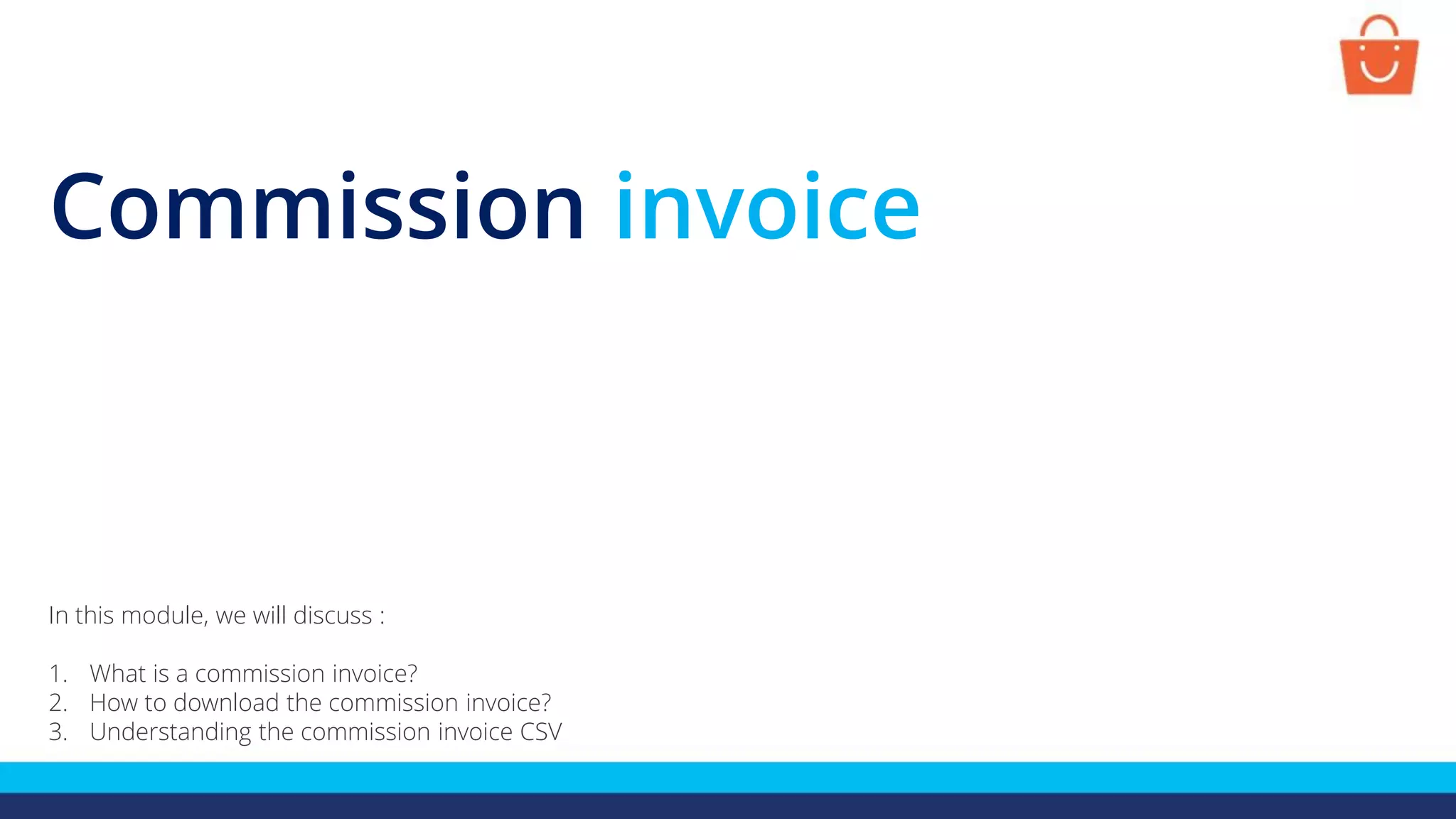 Commission invoice - B2C | PPT