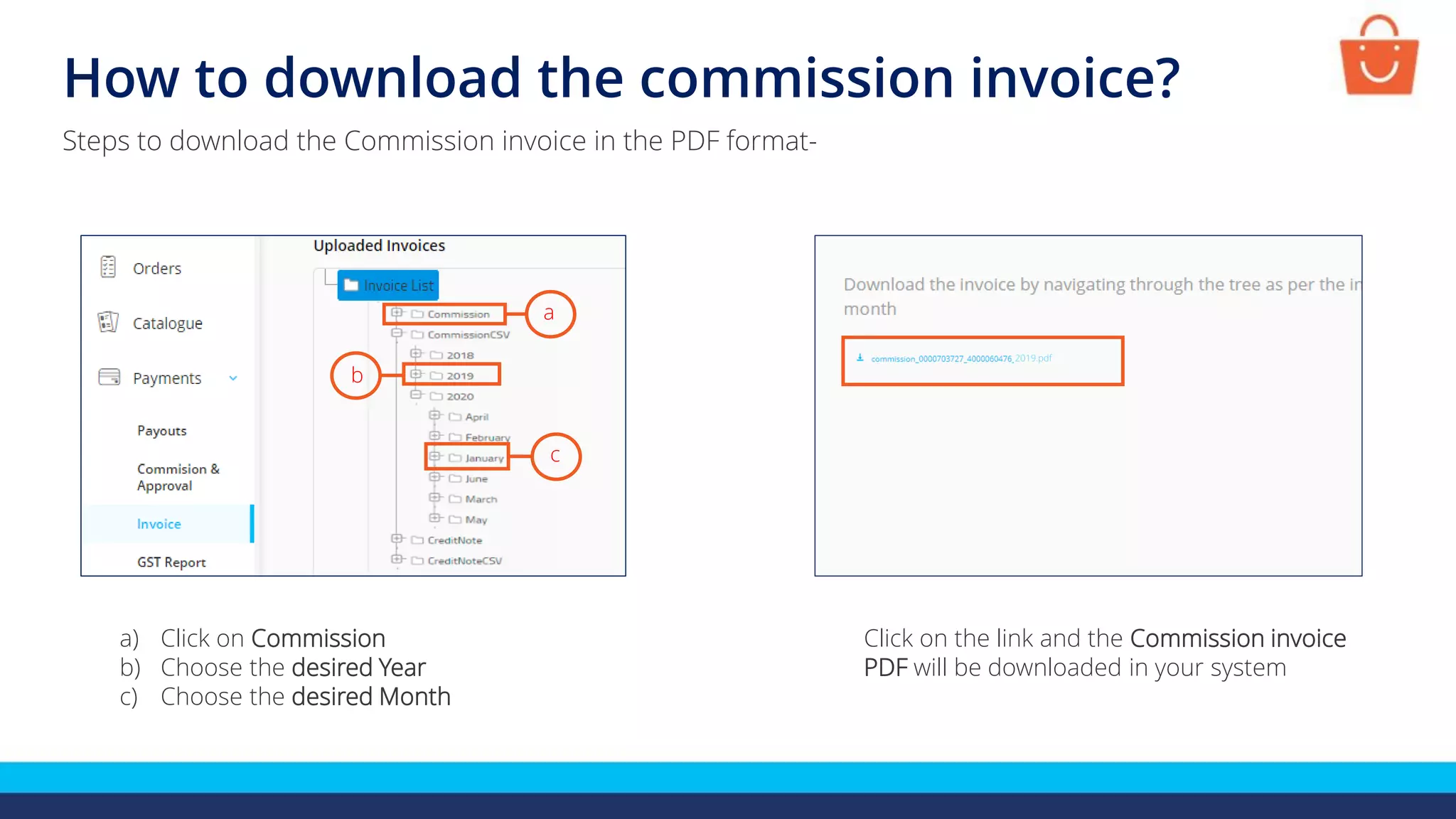 Commission invoice - B2C | PDF