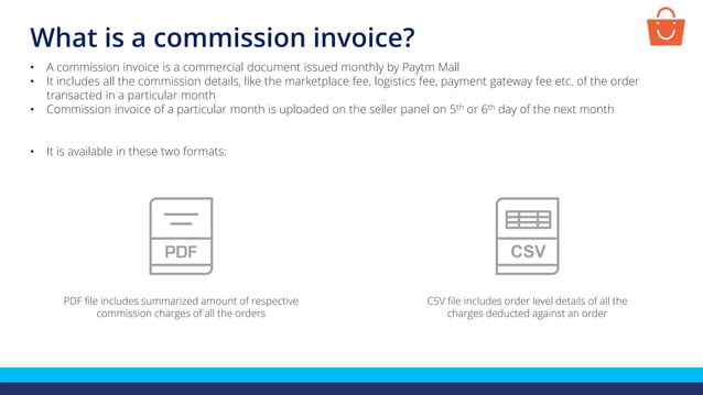 Commission invoice - B2C | PPT