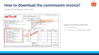 Commission invoice - B2C | PPT